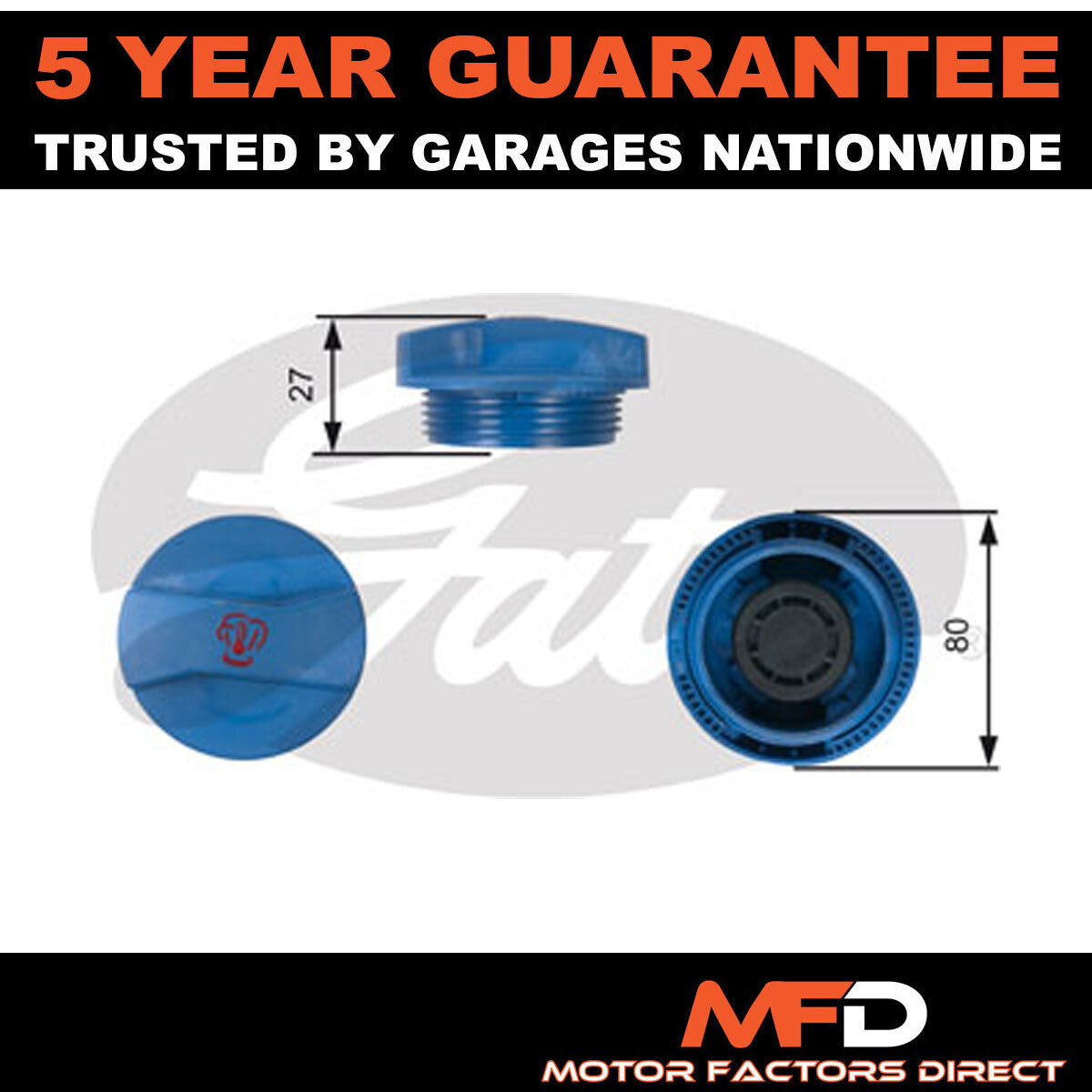 Gates Coolant Tank Cap Radiator 1J0121321B 95510644720 1J0121321B ...