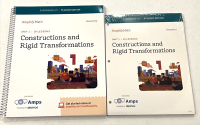 Amplify Math Geometry Unit 1 Constructions & Rigid Transformations | eBay