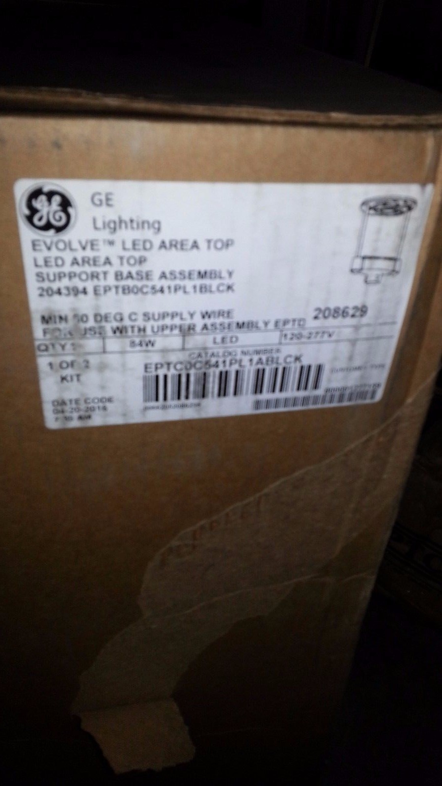 GE Lighting Evolve LED Post Top Contemporary Conical (EPCC) 63 W LED ...