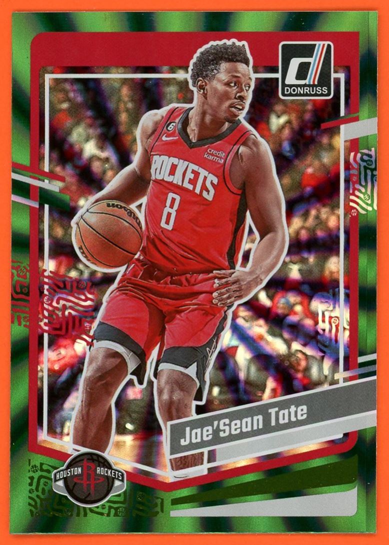 2023-24 Green Laser Holo Jae'Sean Tate Houston Rockets #171 Parallel | eBay