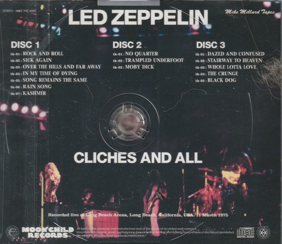 LEDD ZEP ELLIIN - CLICHHES AND ALL. 3CD | eBay Australia