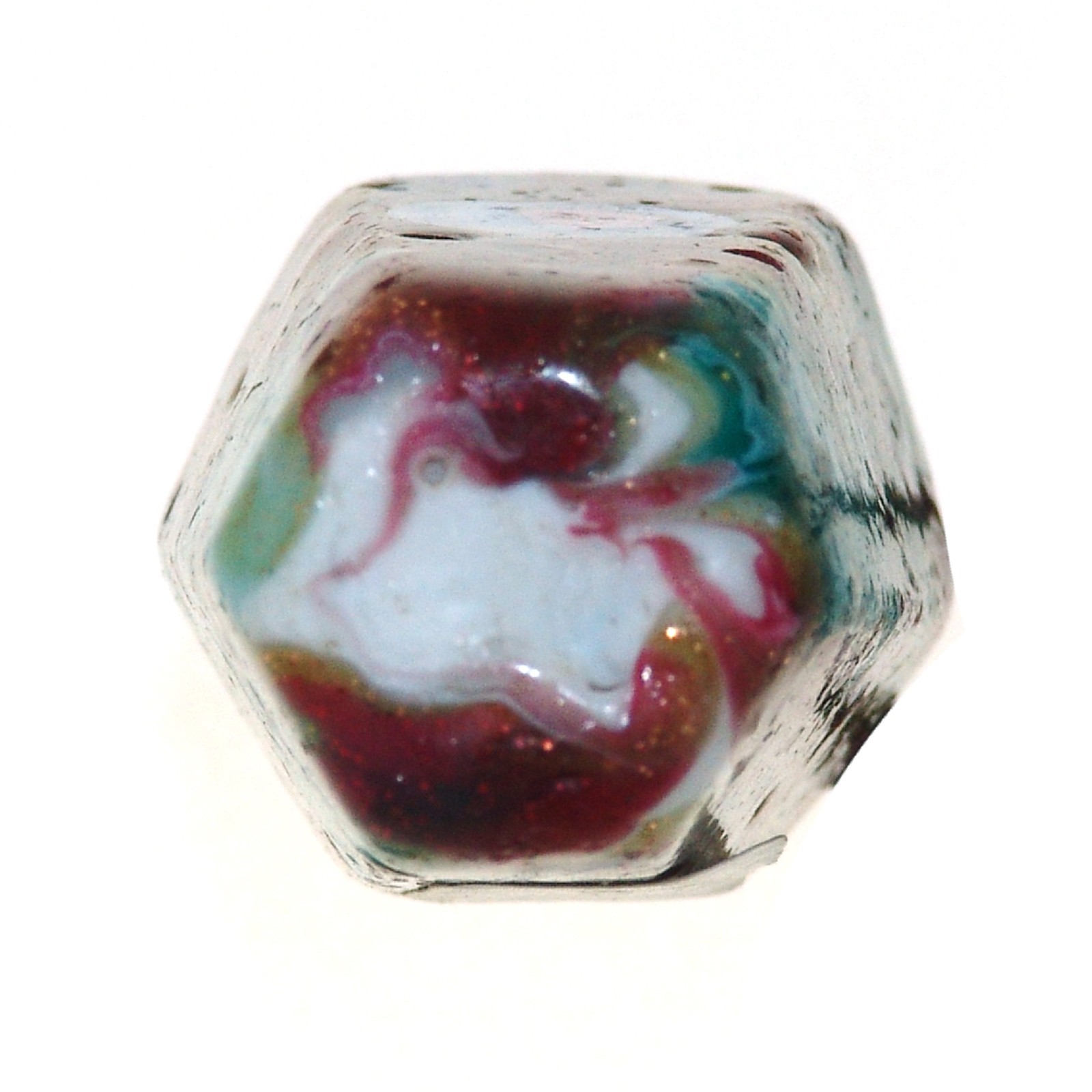 (0374) Glass Bottle with Murrina Face Franchini (?), Murano - Venezia ...