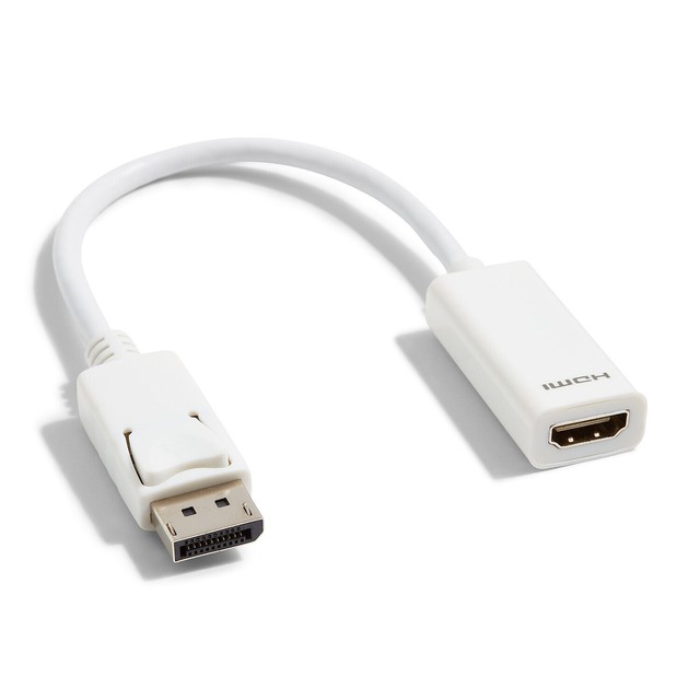 NXT Technologies DisplayPort to HDMI Adapter 6" White 24400011 Nx50715 ...