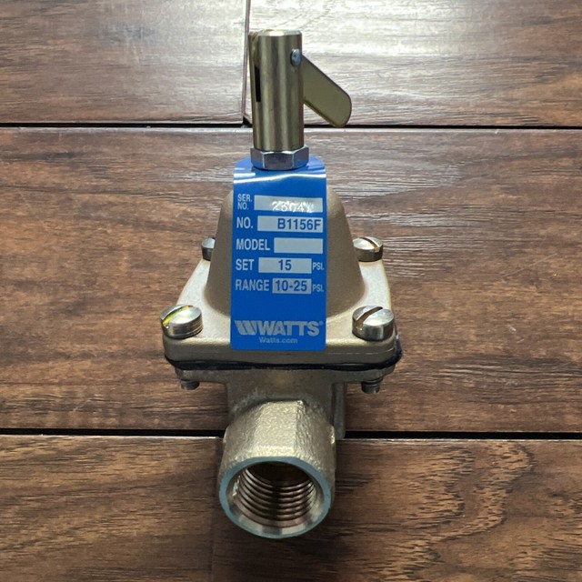 Watts B1156F 1/2″ High Capacity Feed Water Pressure Regulator - Bronze ...