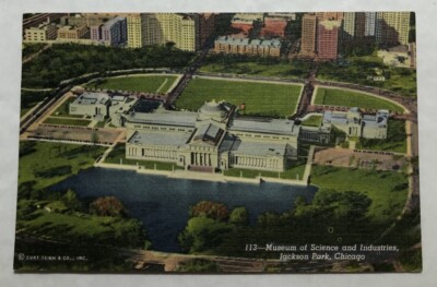 Aerial View Museum Of Science Industries Jackson, Park, Chicago ...