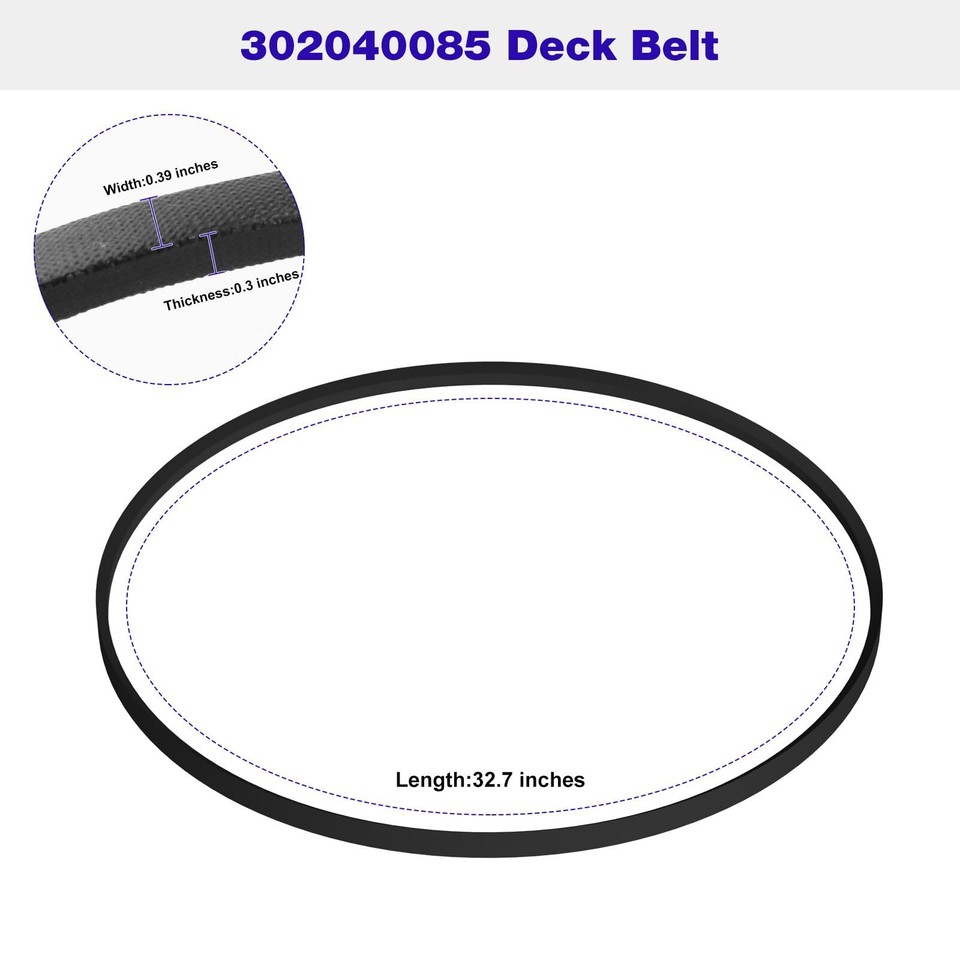 302040085 Lawn Mower Deck Belt for PowerSmart Mower Series DB8621SR ...