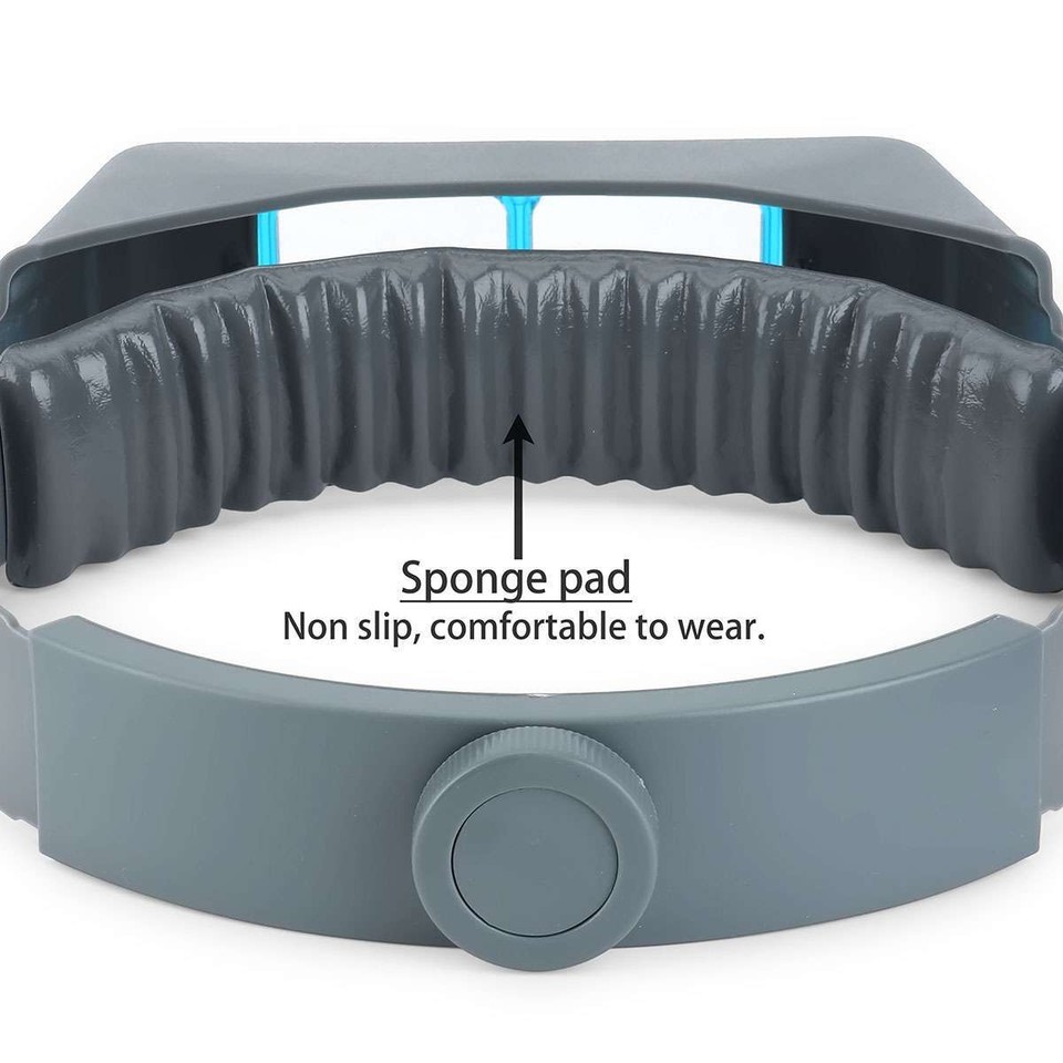 Head Headband Magnifier Reading Jewelry Visor Opitcal Glass Magnifier W ...