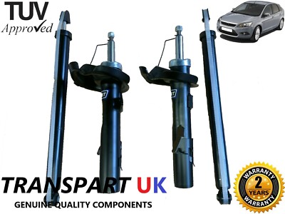 *FORD FOCUS MK2 C-MAX FRONT AND REAR SHOCK ABSORBERS X4 05ON 1.4 1.6 1. ...