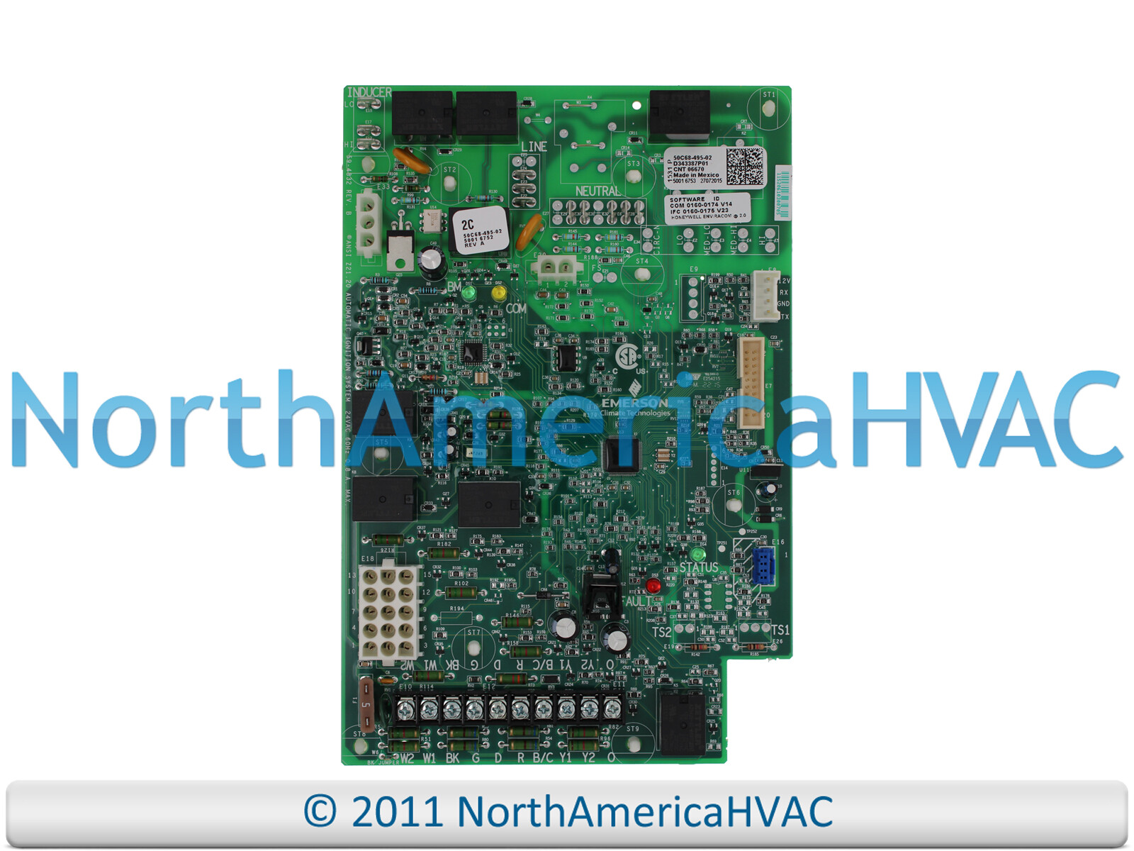 Trane American Standard 2Stg Furnace Control Circuit Board Fits ...