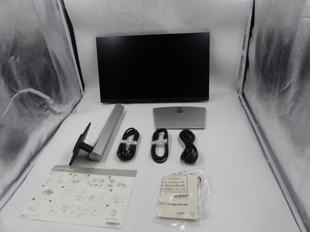 DELL P2422H 24" HD 1920 X 1080 IPS MONITOR W/ STAND AND PWR CORD 4J ...