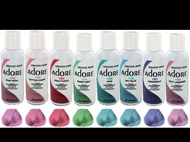 [ADORE] CREATIVE IMAGE SHINING SEMI-PERMANENT HAIR COLOR RINSE 4OZ ALL ...