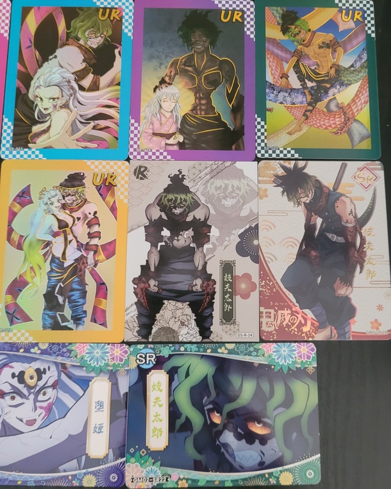 Daki & Gyutaro Card Lot Of 10 Cards Demon Slayer CCG Anime Upper Rank ...