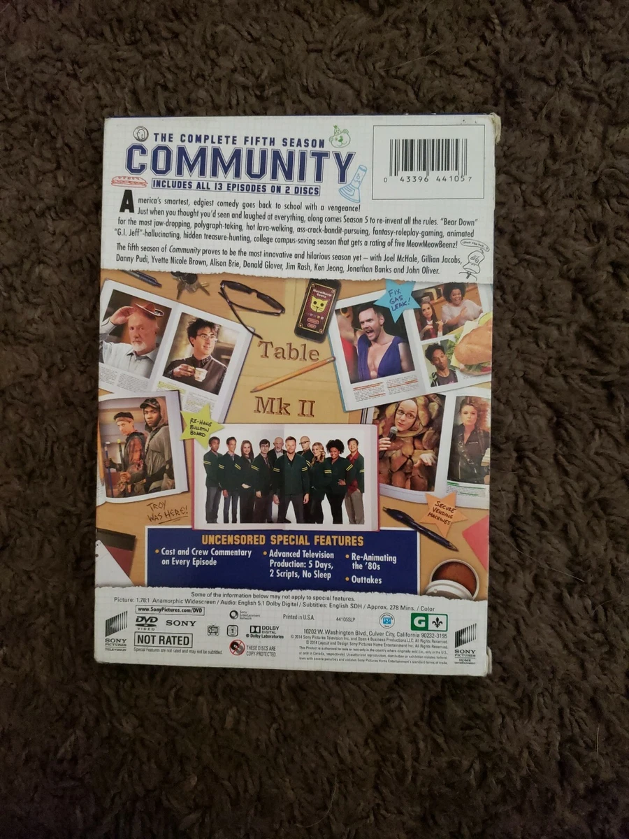 Community Season 5 Dvd