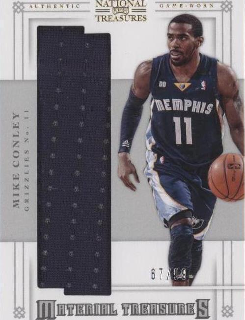 2012-13 Panini National Treasures - Material Treasures Mike Conley #72 ...