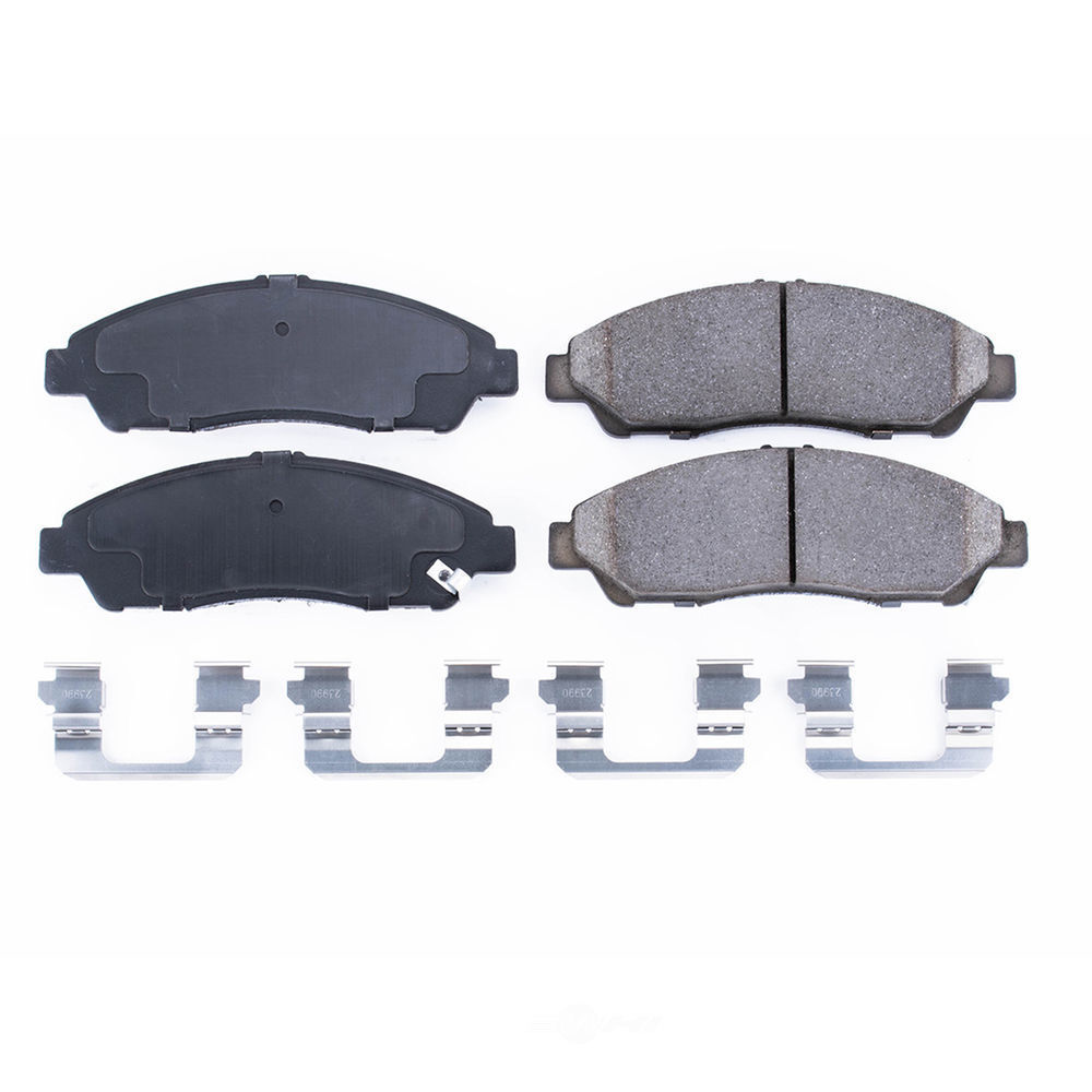 Disc Brake Pad Set-Front Z17 Low-Dust Ceramic Brake Pads with Hardware ...