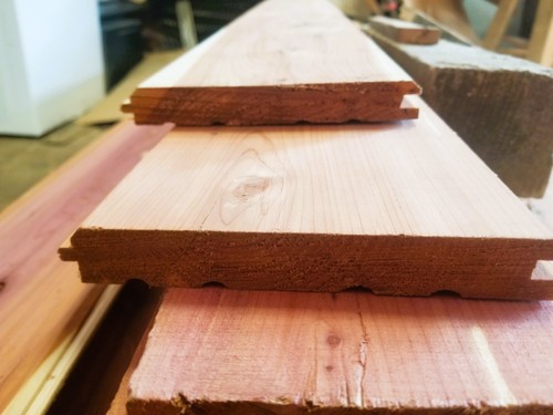 V- Grooved Eastern Aromatic Cedar Lumber Wood Board Planks | eBay