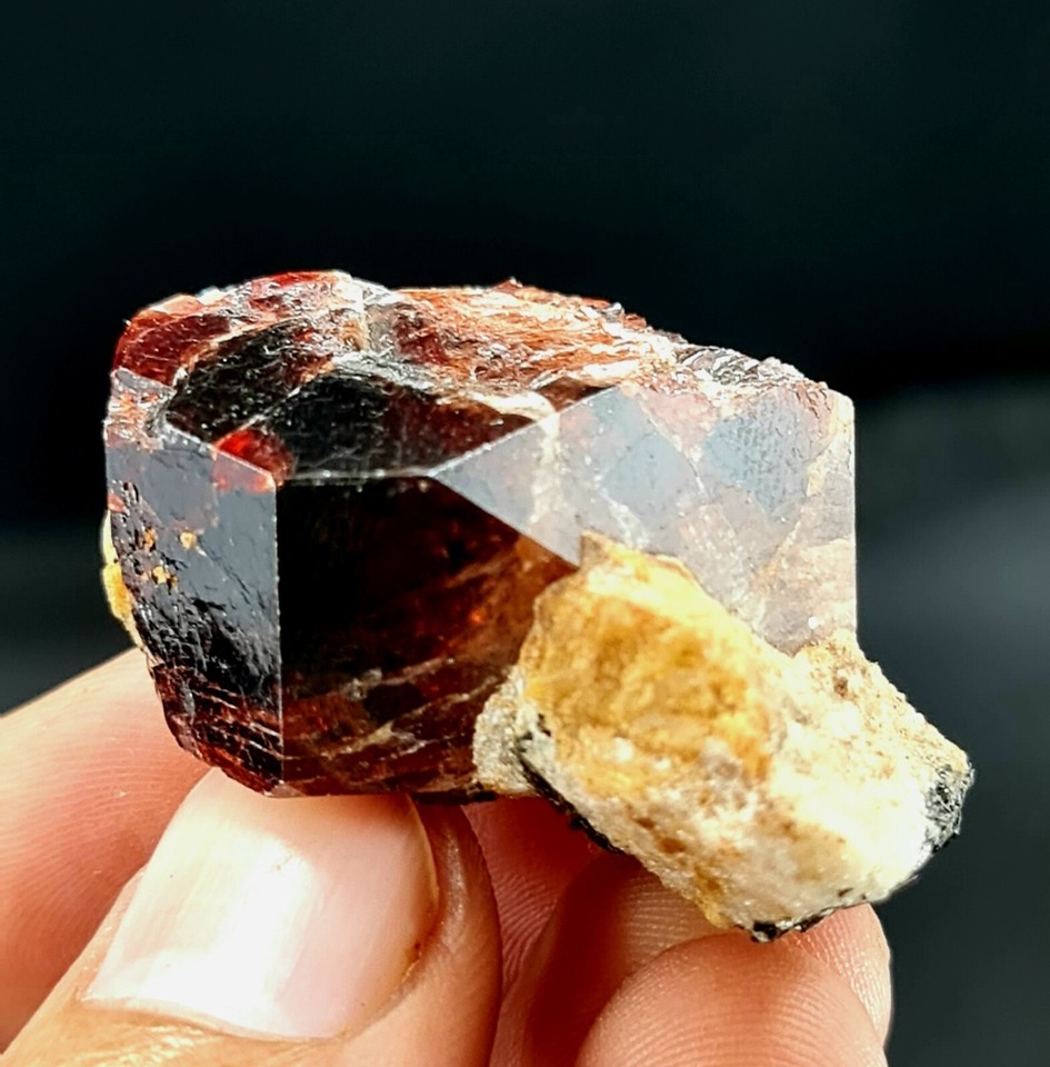 230 CT Big Fluorescent Well Terminated Red Zircon Crystal from Skardu ...