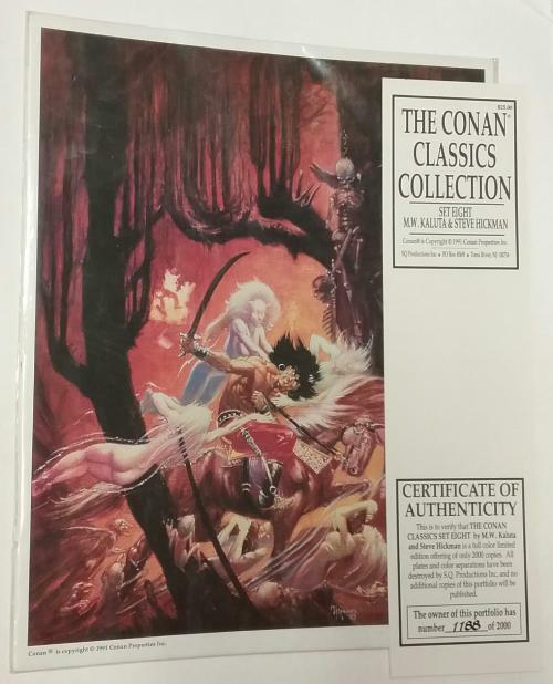 Michael Kaluta "CONAN Classics Collection" Fantasy Art Prints LTD #1188 ...