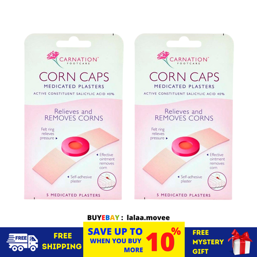 Carnation Corn Caps Medicated Footcare Plasters 2 X 5's FREE SHIP ...