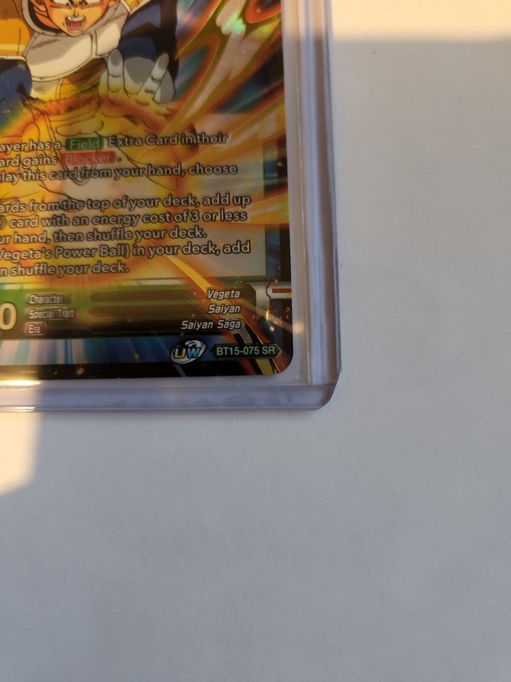 Vegeta, Elite Resolve BT15-075 SR Saiyan Showdown Dragon Ball Super CG NM/M | eBay