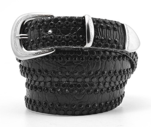 Kippys Western Belt Size 42 Black Jet Swarovski Crystal Rhinestone ...