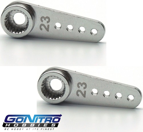 Go Nitro Hobbies 23T Small Aluminum One Way Servo Arm 2 Silver JR ...