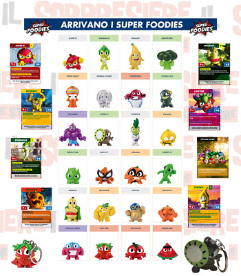 SUPER FOODIES - PERSONAGGI 3D, CARTE E PORTACHIAVI A SCELTA - ESSELUNGA ...
