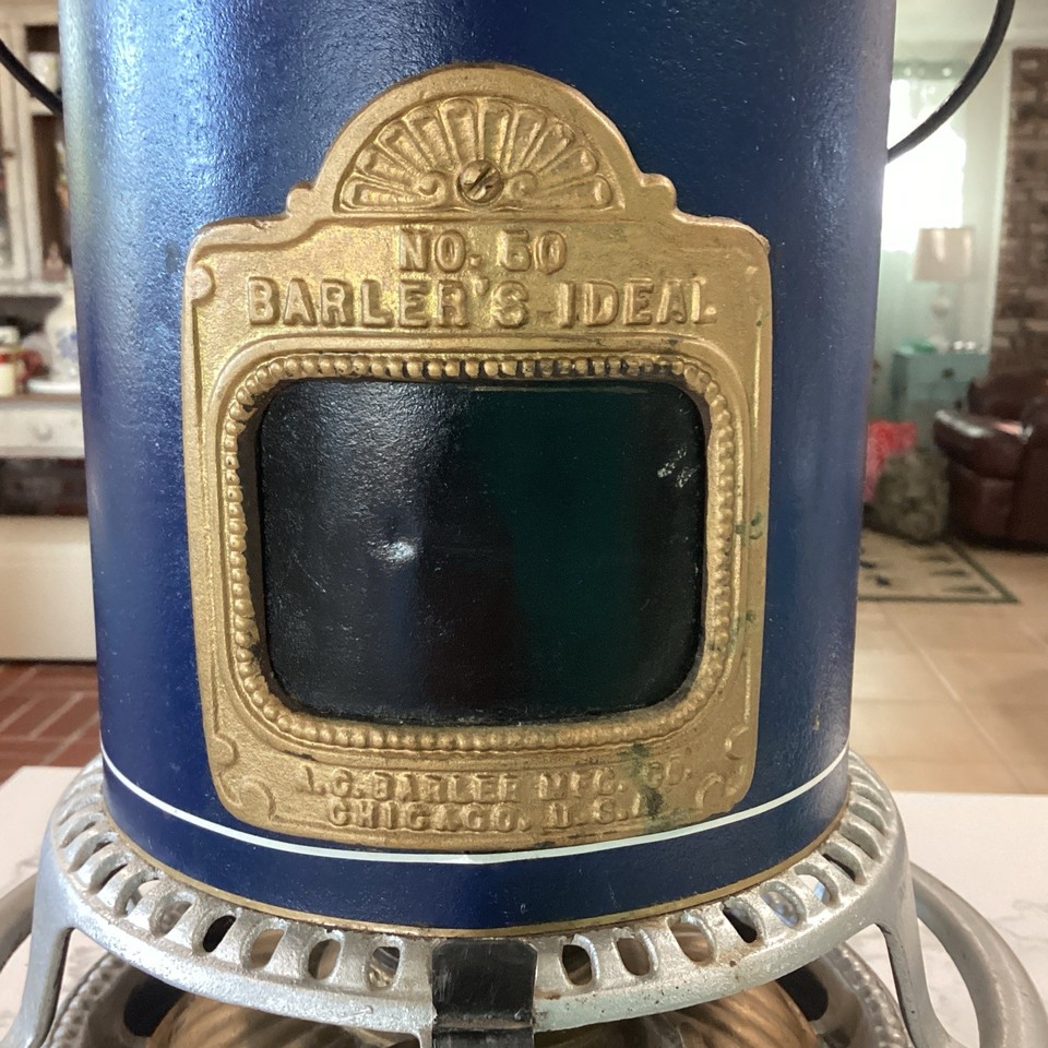 VINTAGE BARLER’S IDEAL | MODEL 50 | ROOM STOVE | ANTIQUE-RUSTIC-RARE ...