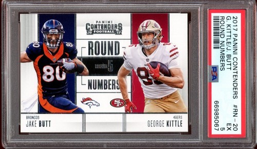 2017 Panini Contenders - Round Numbers George Kittle, Jake Butt #RN-20 ...