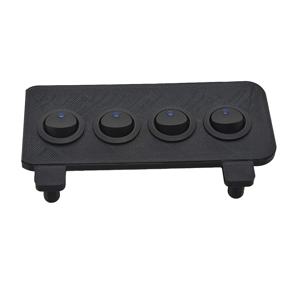 For LED GMC Chevrolet Silverado Switch Panel 4 Toggle BLUE SWITCHES ...