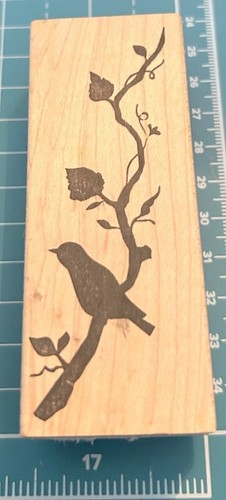Memory Box Rubber Stamp Bird Branch with Birds | eBay