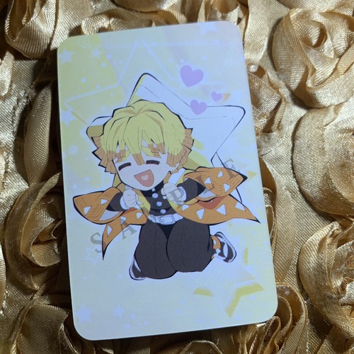 Zenitsu Demon Slayer 5 Edition Anime Goddess Card Kawaii | eBay