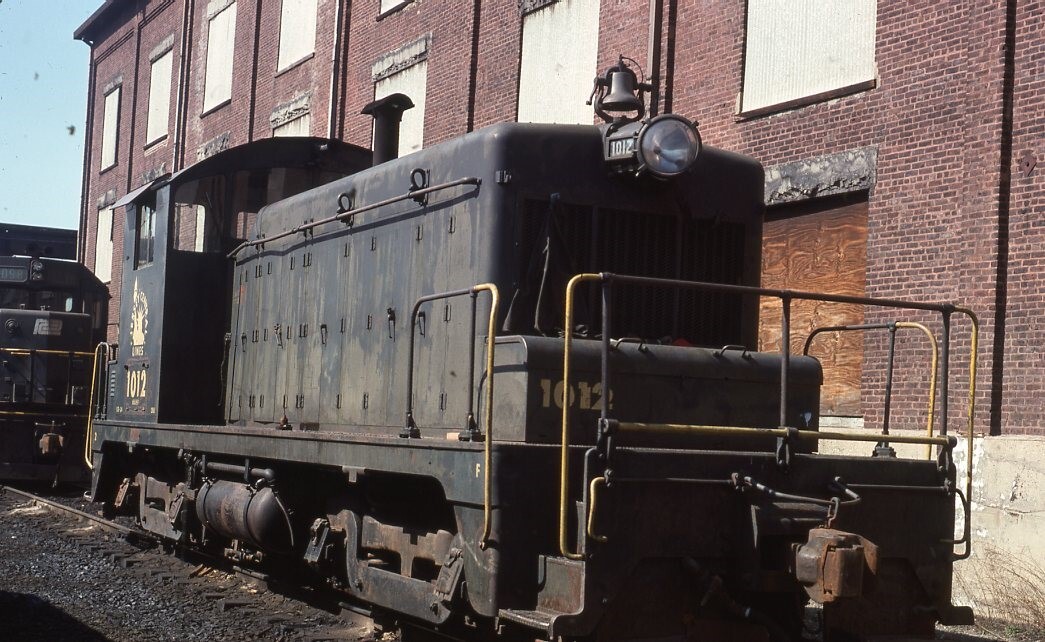 CNJ JERSEY CENTRAL Railroad Train Locomotive 1012 ELIZABETHPORT NJ Photo Slide | eBay