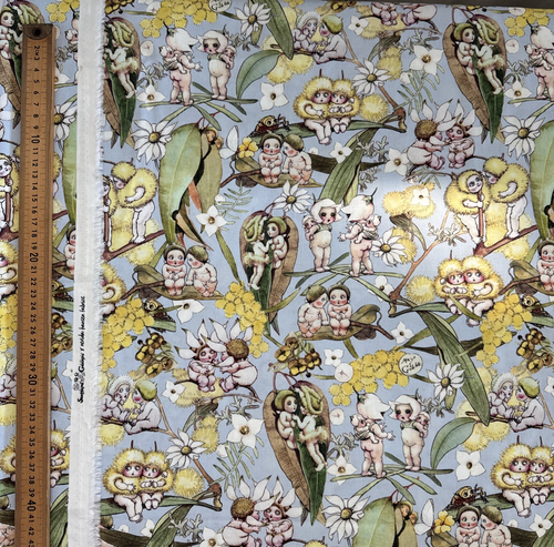 Snugglepot & Cuddlepie Nerida Hansen May Gibbs Fabric 150cmx160cm ...