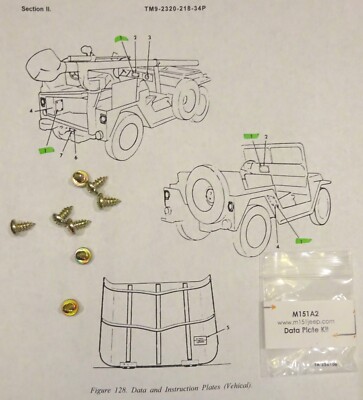 M151A2 - ID / Data Plate - Hardware Kit | eBay