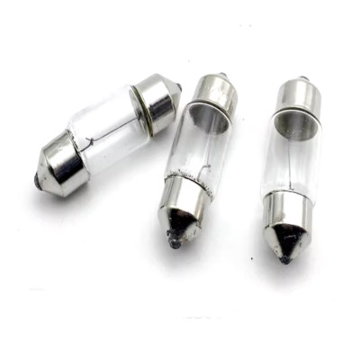 Dual-End Auto Tail Light Bulb 12V 24V 30V 5W Sizes 10mm x 31mm /36mm ...