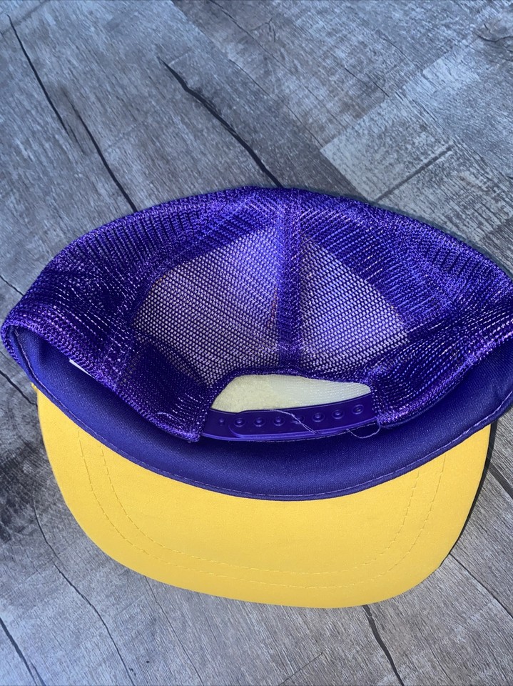Vtg LSU Hat Snap Back Trucker Tigers Louisiana Cap Corded Death Valley ...