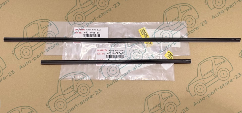 GENUINE FACTORY SET FRONT WIPER RUBBER INSERTS REFILLS FOR 2013-2025 ...