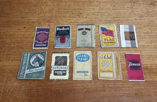 10 x Vintage Cigarette Packet Fronts Player's Churchmans Wills Star ...