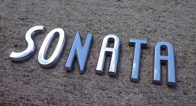 Hyundai Sonata emblem letters badge decal logo rear trunk OEM Genuine ...