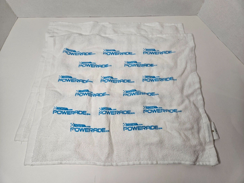 Powerade Ion Small Towel, Blue and White 13x16 Inches Set Of 2 | eBay