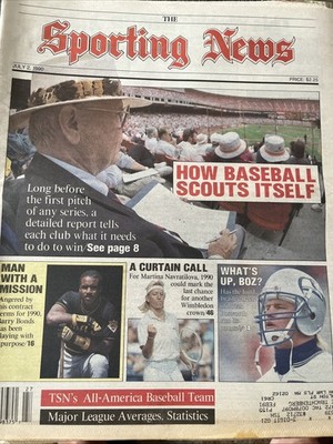 Sporting News July 2 1990 Brian Bosworth Barry Bonds Martina ...