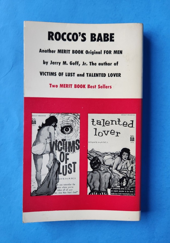 ROCCO'S BABE by Jerry M. Goff, Jr. Merit Book #526 Vintage Sleaze ...