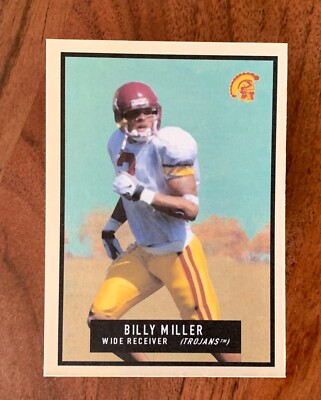 Billy Miller Custom Art Football Card 1951 Topps Magic Design USC ...