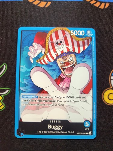 EXACT CARD PICTURED Buggy Leader One Piece TCG OP09-042 Emperors New ...