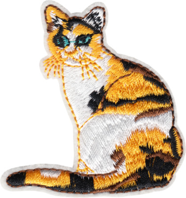 Patch - Calico Cat Green Eyes Kitten Kitty Pet Animal Cute 3.25" Iron ...