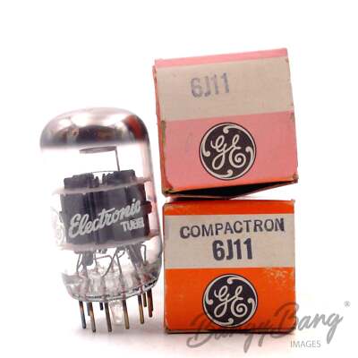 2 General Electric 6J11 Compactron Twin Pentode Valve- BangyBang Tubes ...