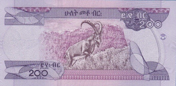 2020 Ethiopia 200 Birr Uncirculated Banknote. single 200 birr Currency ...
