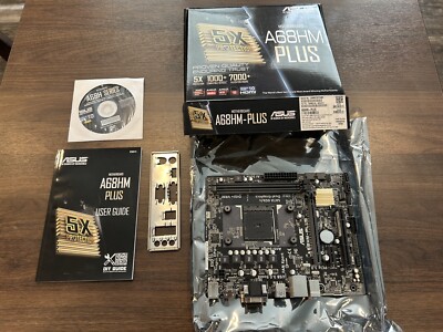 ASUS A68HM-PLUS Motherboard w/ I/O Shield, Box, Drivers CD, Manual ...