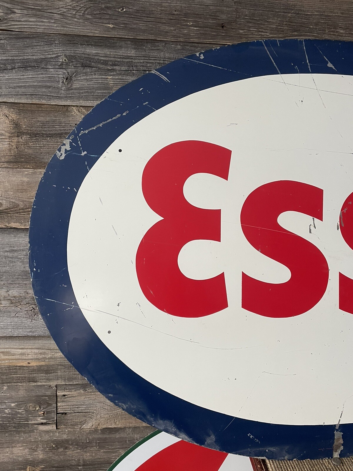 Vintage Esso Bulk Dealer Sign Painted Metal Barker Sign Canada Original ...